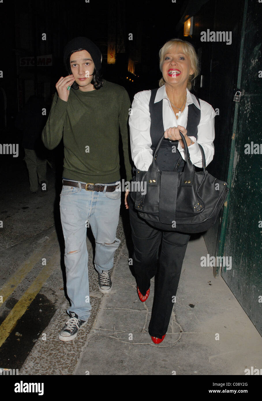 Denise Welch at the Ivy restaurant London, England - 25.02.08 Stock ...