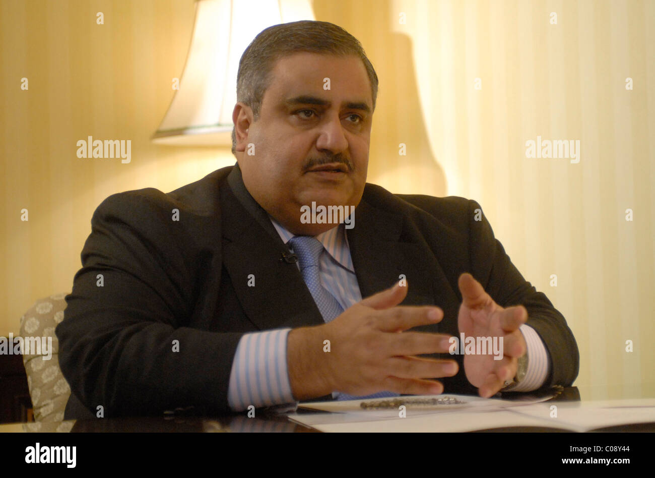 His excellency shaikh khalid bin ahmed al khalifa hi-res stock ...