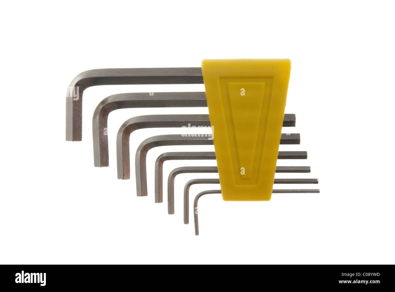 Hex keys set isolated on white background Stock Photo - Alamy