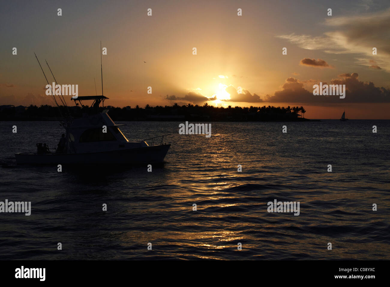 Boat sunset key west hi-res stock photography and images - Alamy