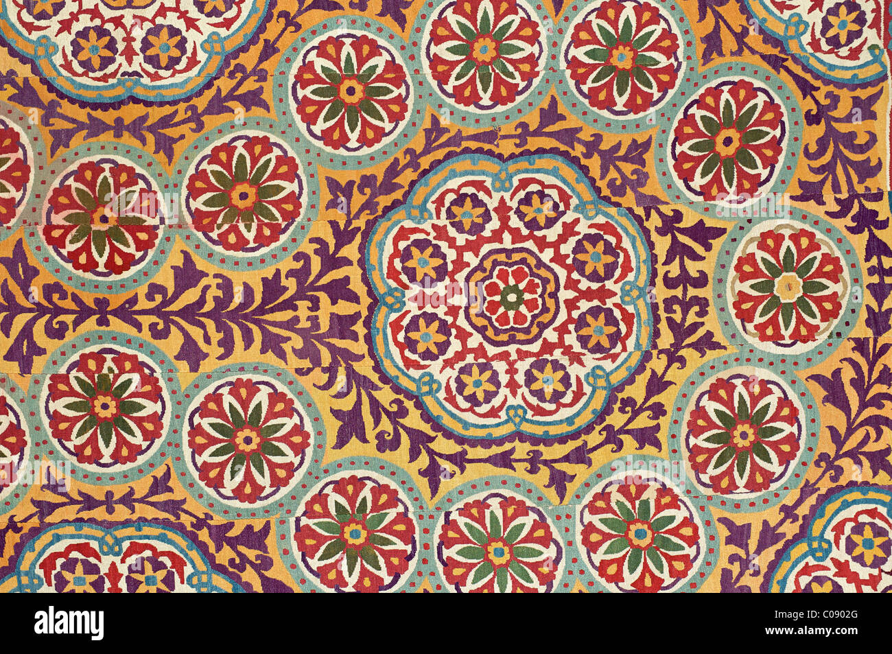 Suzani. Silk embroidered textile from Uzbekistan Stock Photo - Alamy