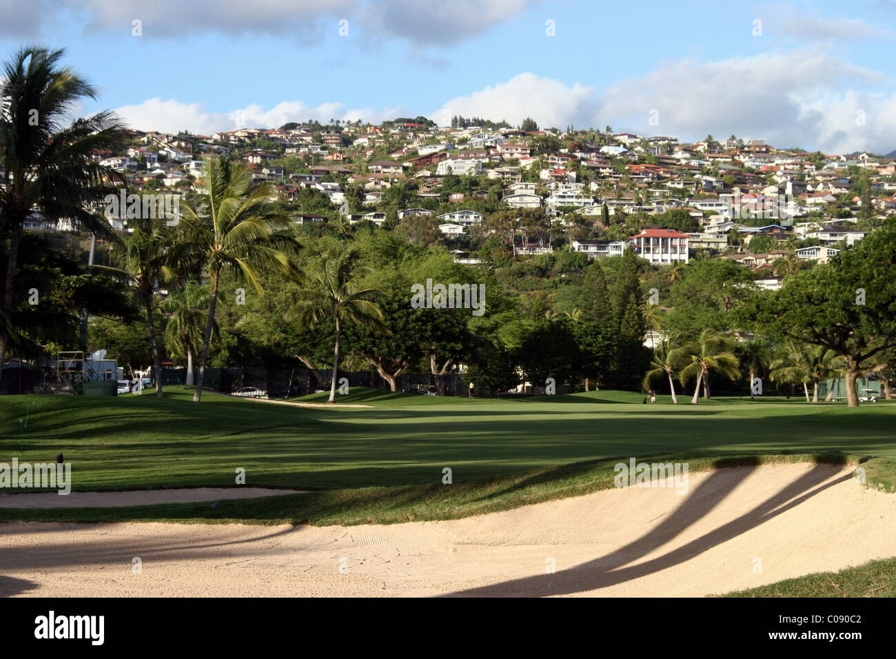 A view of the exclusive Waialae Iki ridge neighborhood from the 13th ...