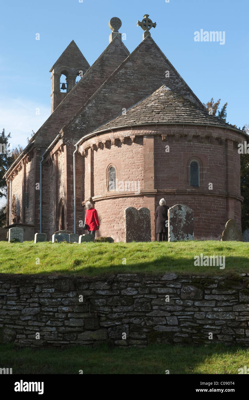 Church of St Mary and St David at Kilpeck Stock Photo - Alamy