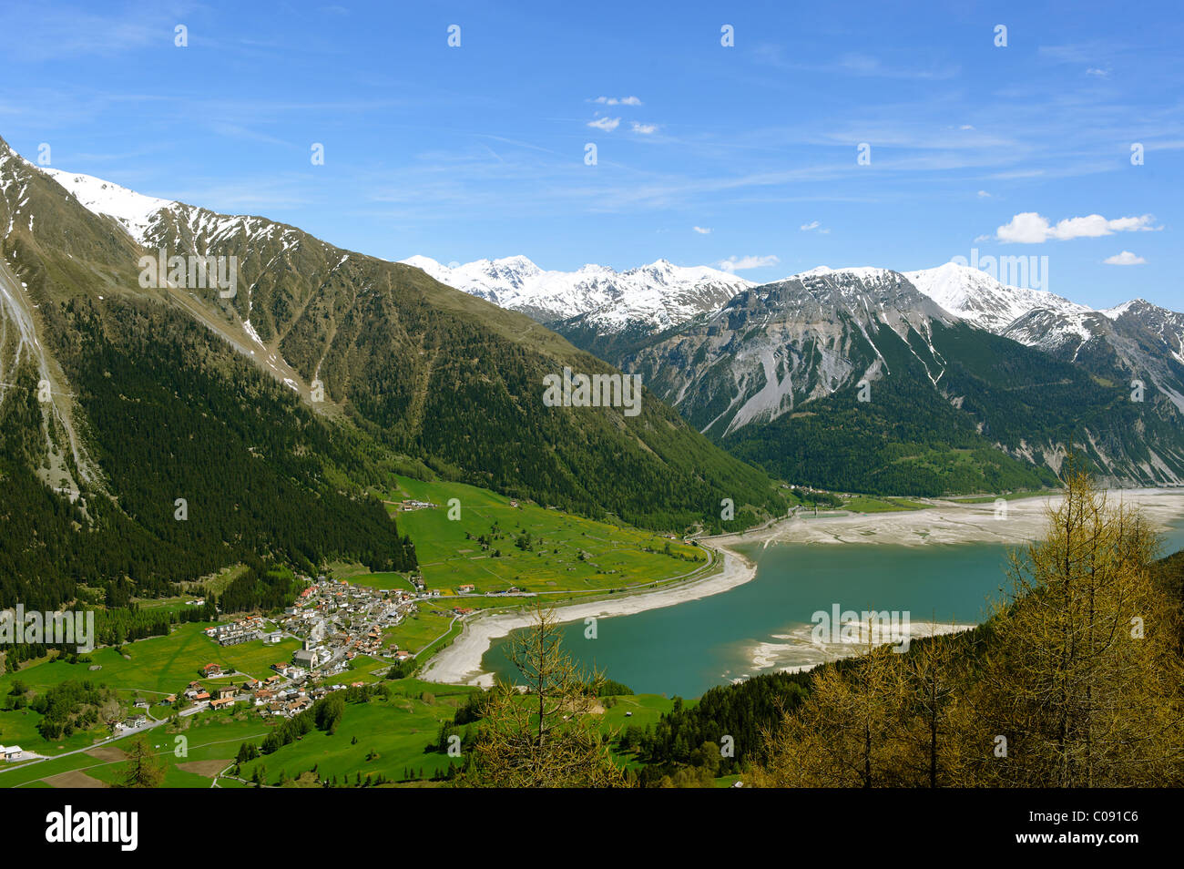 Lake reschen, italy hi-res stock photography and images - Alamy