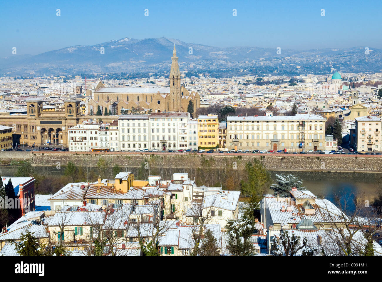 Landscape of Florence from Piazzale Michelangelo, Firenze, Florence ...