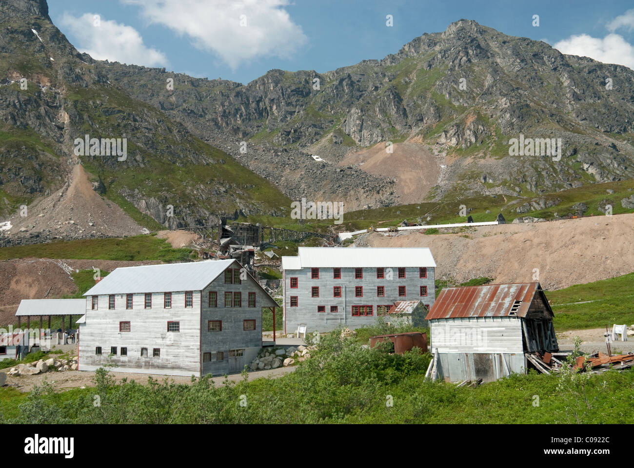 Historic mine buildings of Independence Mine State Historical Park ...