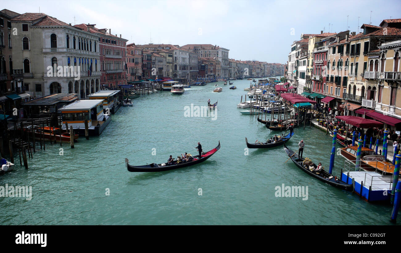 Gondolas on venice canals hi-res stock photography and images - Alamy