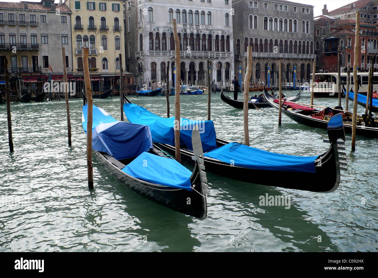 Gondolas on venice canals hi-res stock photography and images - Alamy