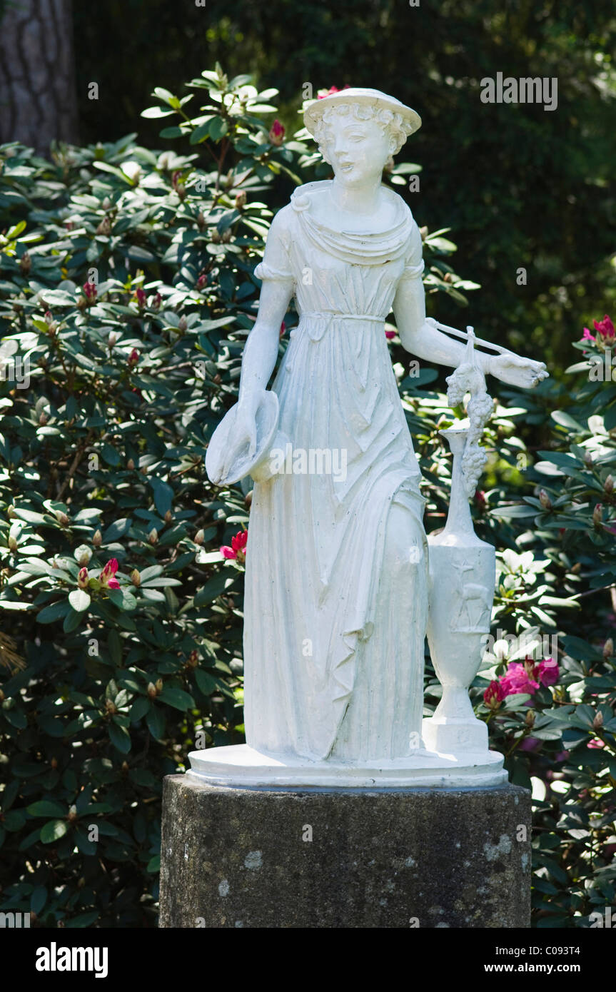 Woman Statue In Garden