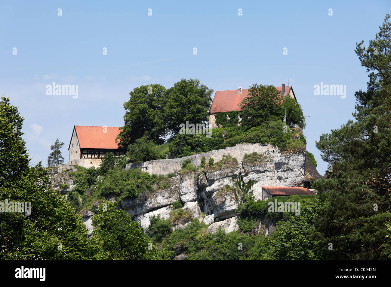 Burg Pottenstein Castle, Franconian Switzerland, Franconian Alb, Upper ...