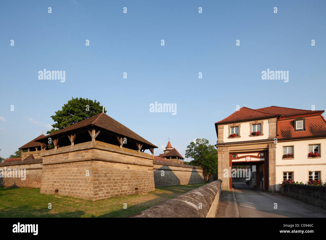 Fortress and City Gate in Lichtenau, Middle Franconia, Franconia ...