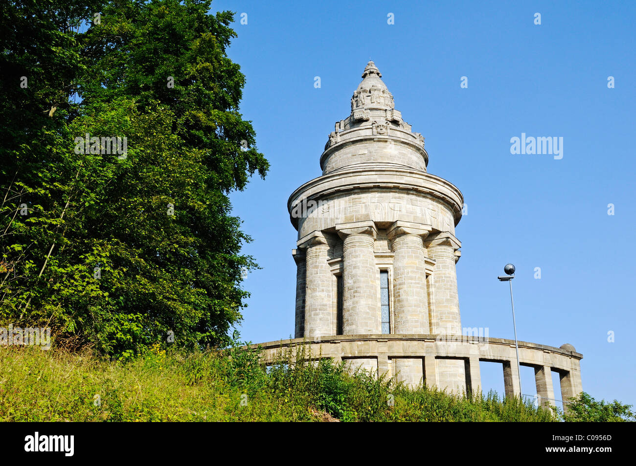 Burschenschaftsdenkmal fraternity monument on the Goepelskuppe peak ...