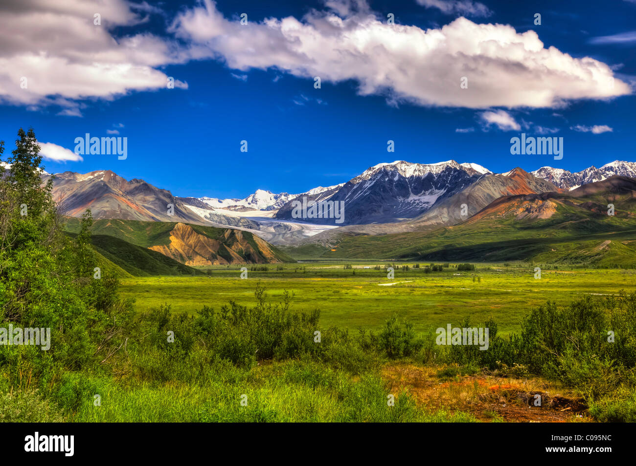 Alaska summer blue sky hi-res stock photography and images - Alamy