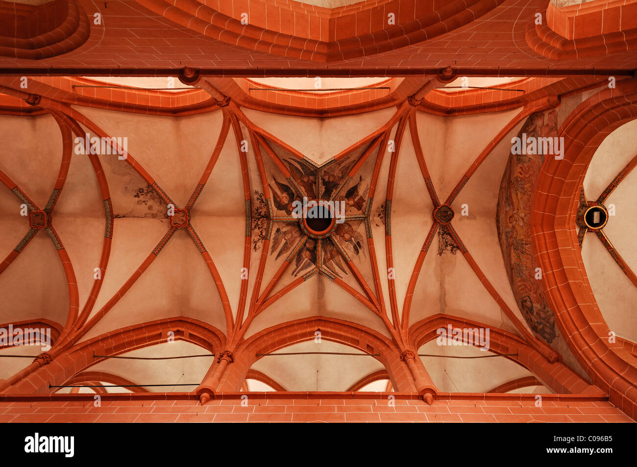 Cross vault of the Heilig Geist Kirche church of the Holy Spirit, late ...