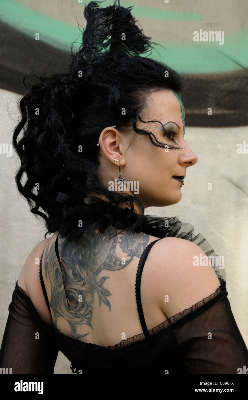 Gothic Woman Wave Gothic Festival High Resolution Stock Photography and ...