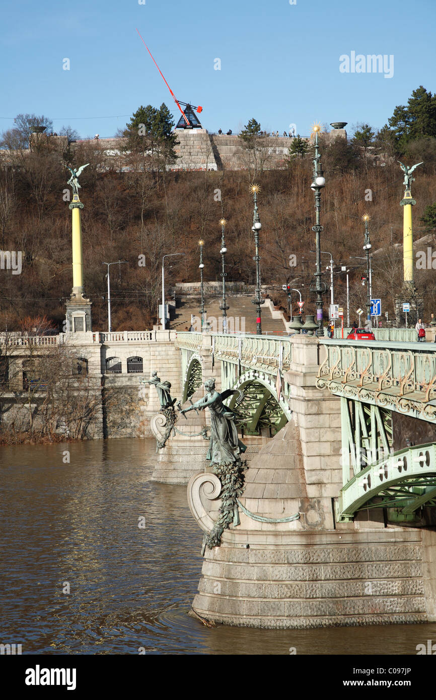 Cechuv Bridge, Prague, Czech Republic Stock Photo - Alamy