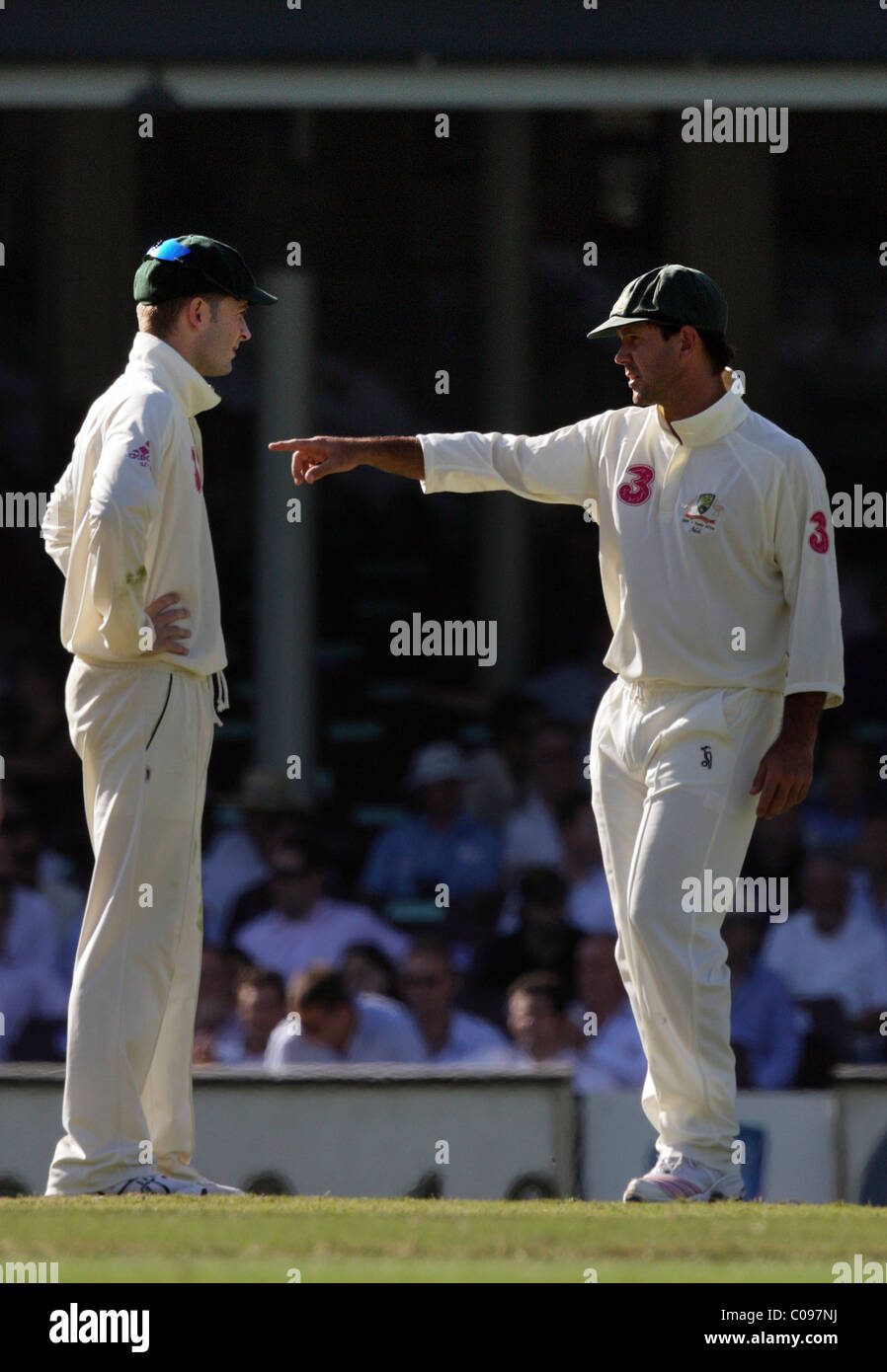 Australian captain Ricky Ponting (right) with Vice Captain Michale ...