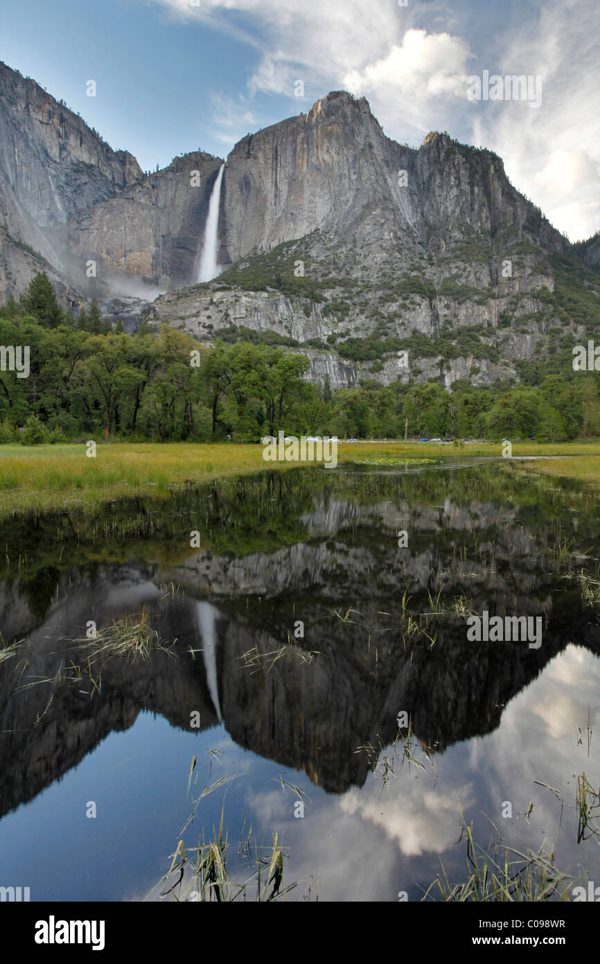 Yosemite Falls from Sentinel Bridge, Yosemite National Park, California ...