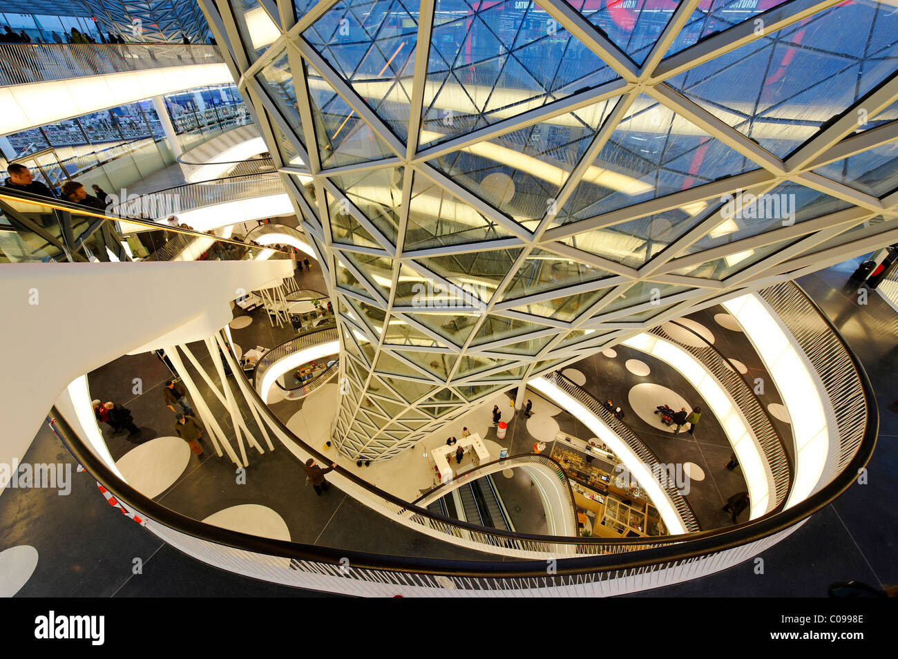 MyZeil shopping mall, Palais Quartier, architect Massimiliano Fuksas ...
