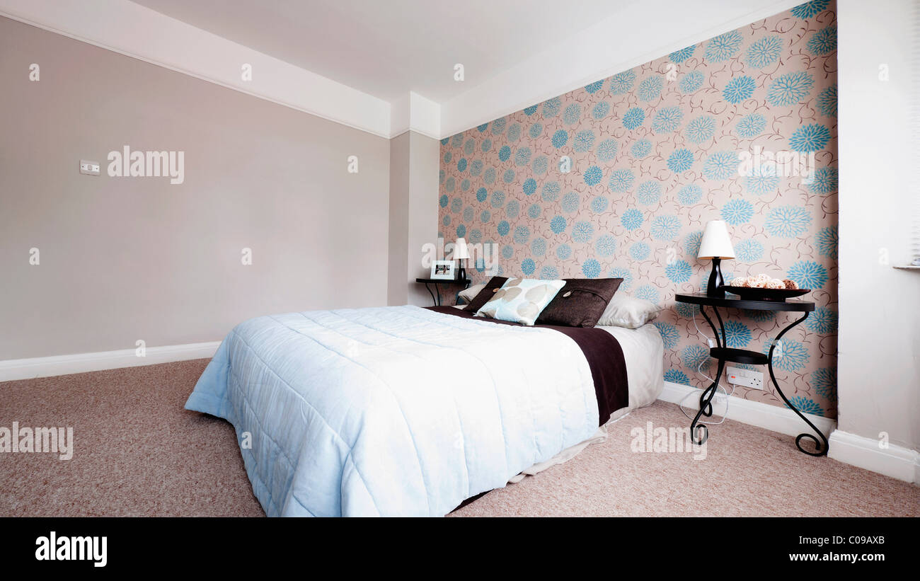 bedroom in newly converted house clean design modern Stock Photo - Alamy