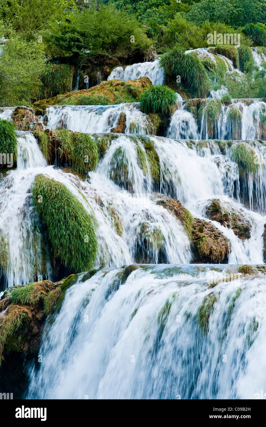 Waterfalls, Krka National Park, Sibenik-Knin County, Croatia, Europe ...