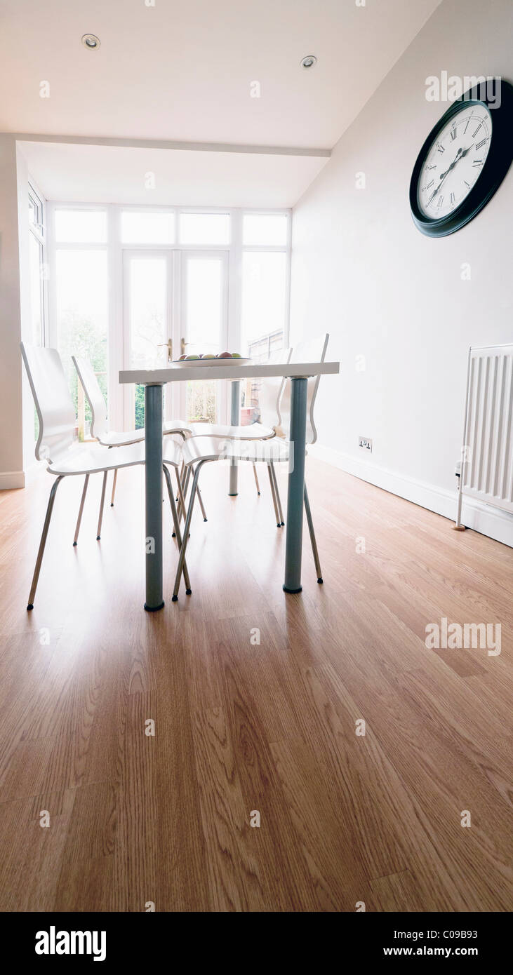 a dining room with tables and chairs Stock Photo - Alamy