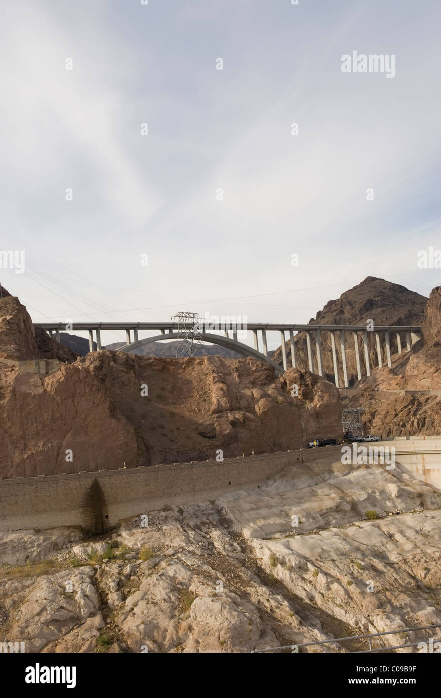 Completed Bridge at Hoover Dam Nevada USA Stock Photo - Alamy