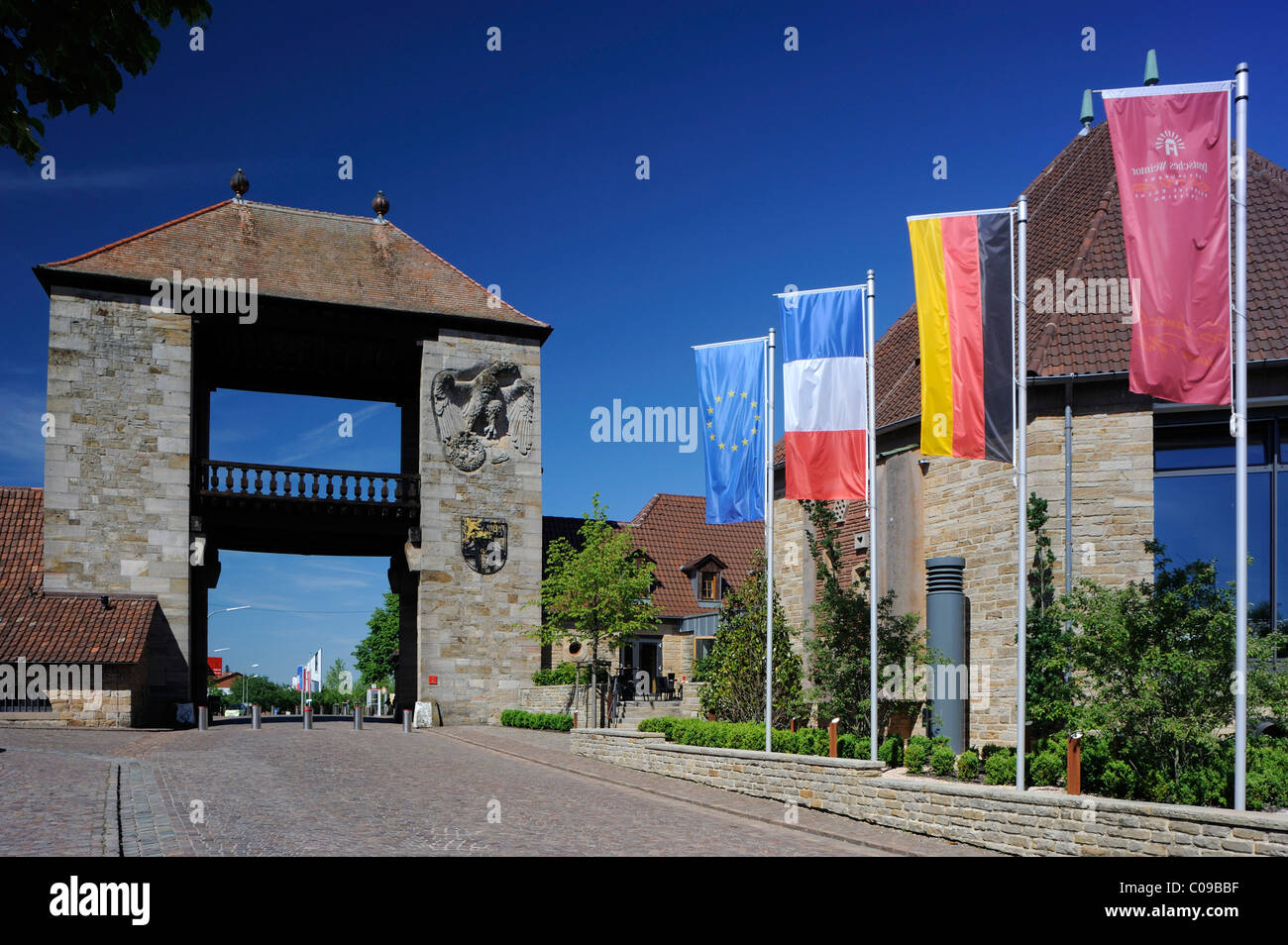 Schweigener Weintor, Schweigen Wine Gate, at the German Wine Route or ...