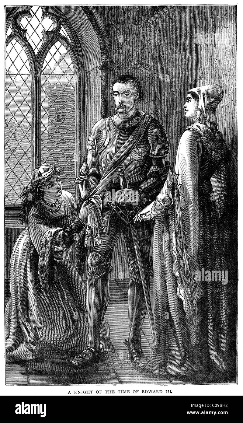 English knight and lady hi-res stock photography and images - Alamy