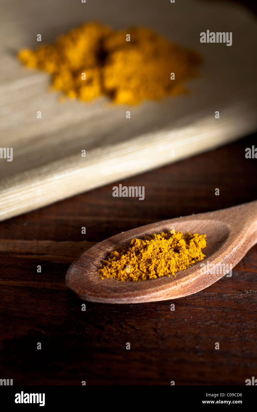 Curry on a Spoon Stock Photo - Alamy