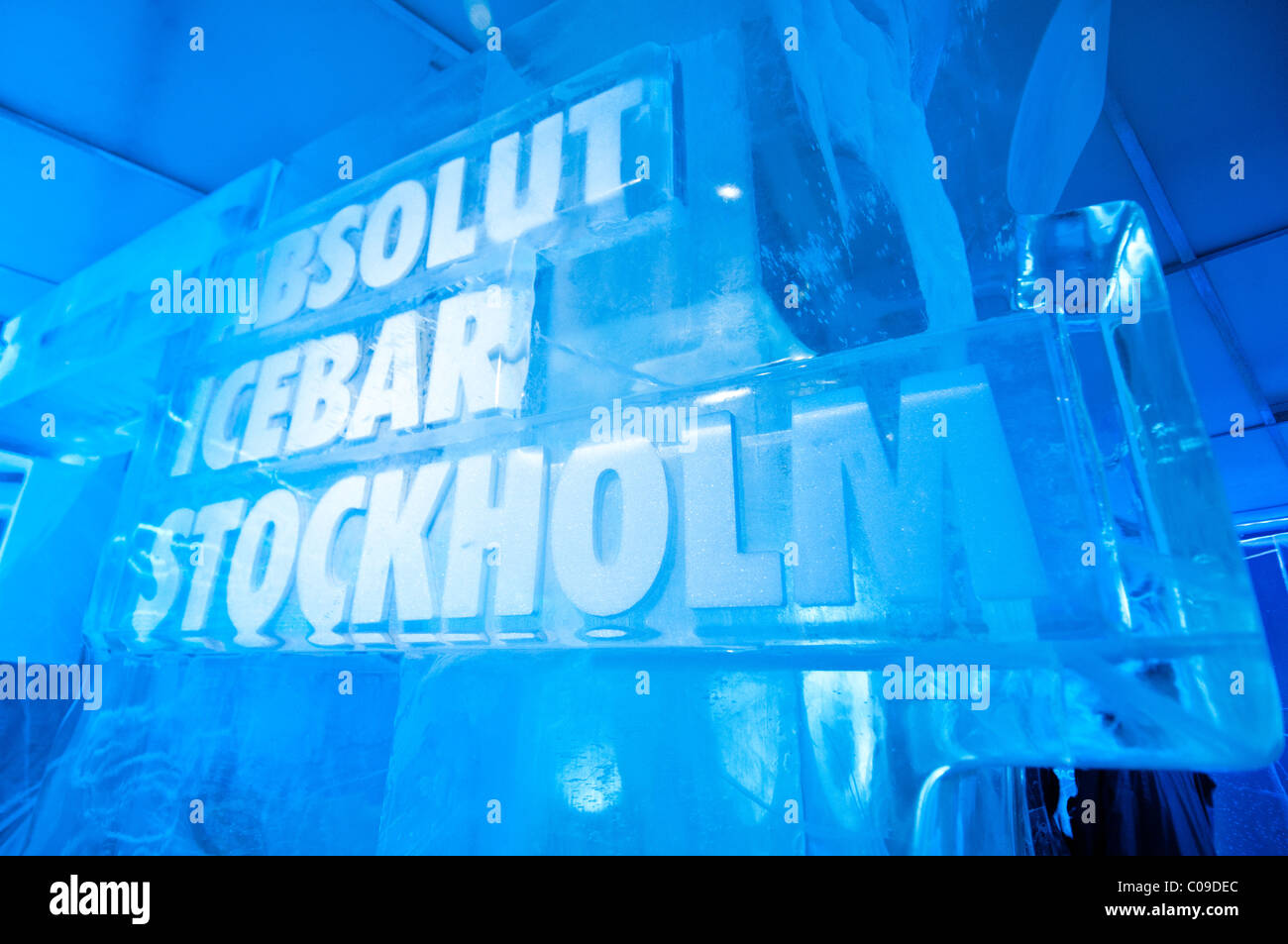 Inside the Absolut Icebar in Stockholm Sweden Stock Photo - Alamy
