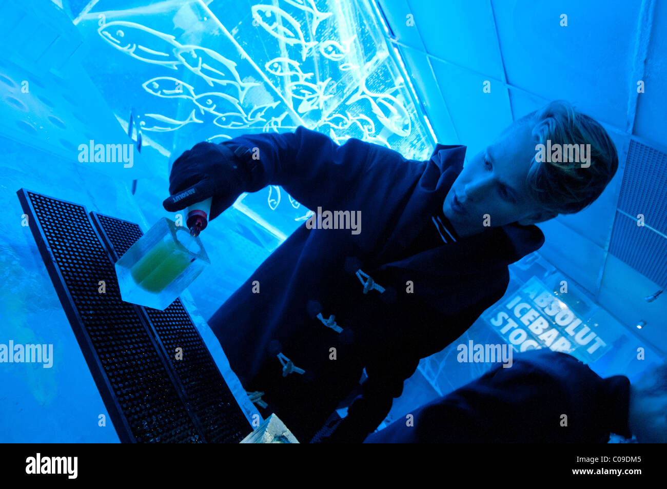 Inside the Absolut Icebar in Stockholm Sweden Stock Photo - Alamy
