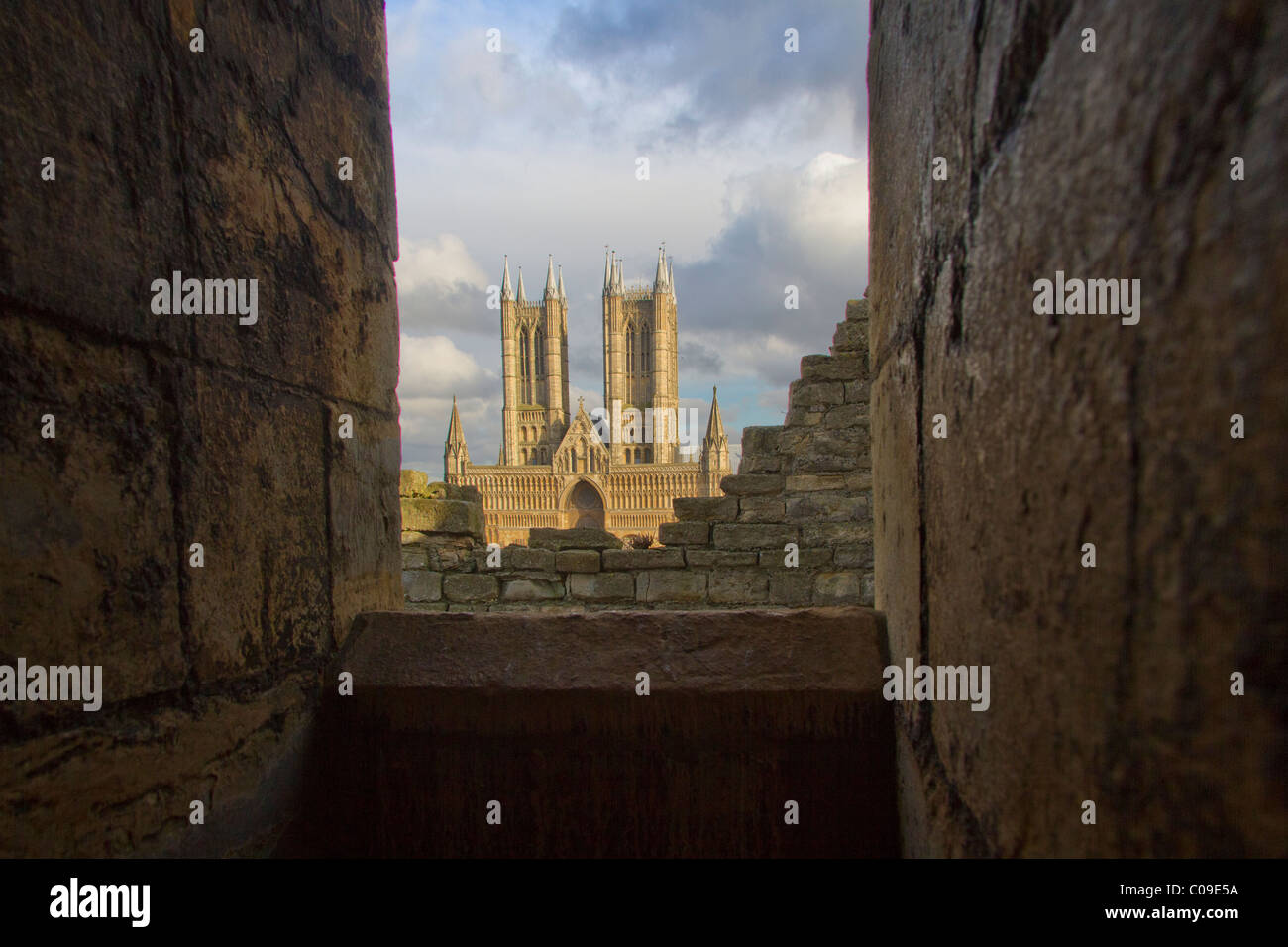 Lincoln Cathedral from Lincoln Castle Stock Photo - Alamy