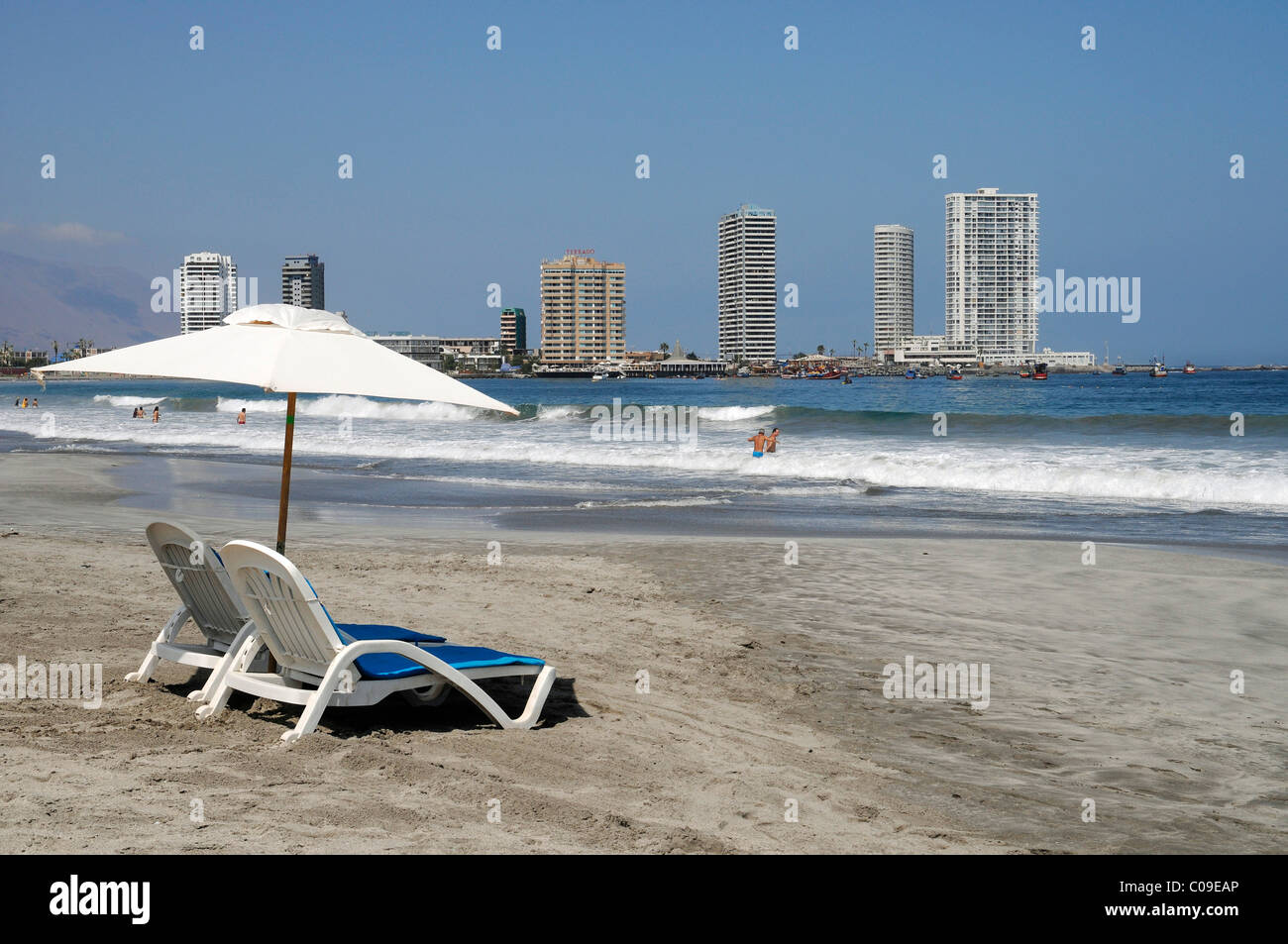 Chile iquique city cavancha beach hi-res stock photography and images ...