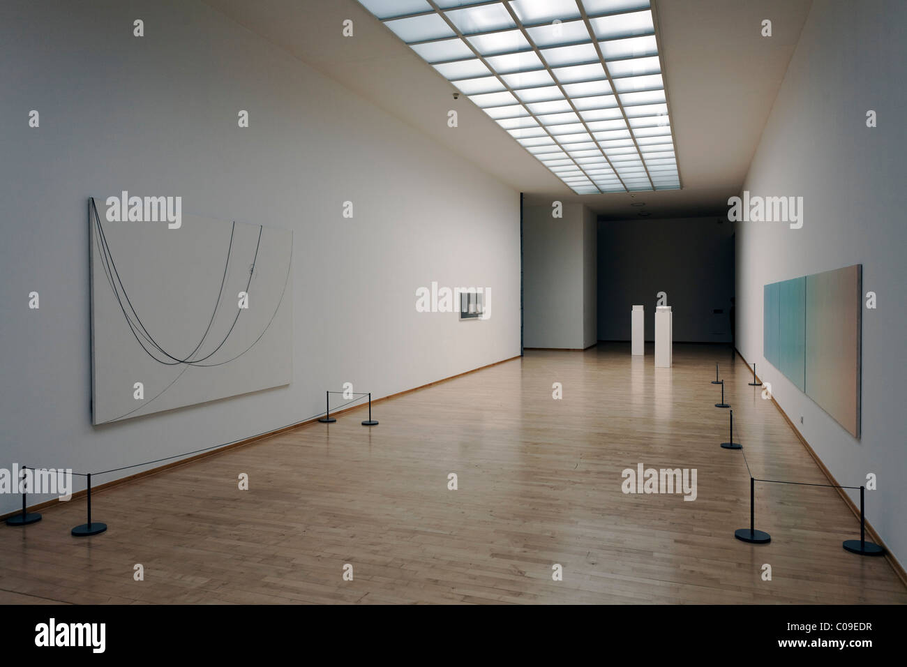 Exhibition space with modern art in the Kurhaus Kleve art museum, Kleve ...