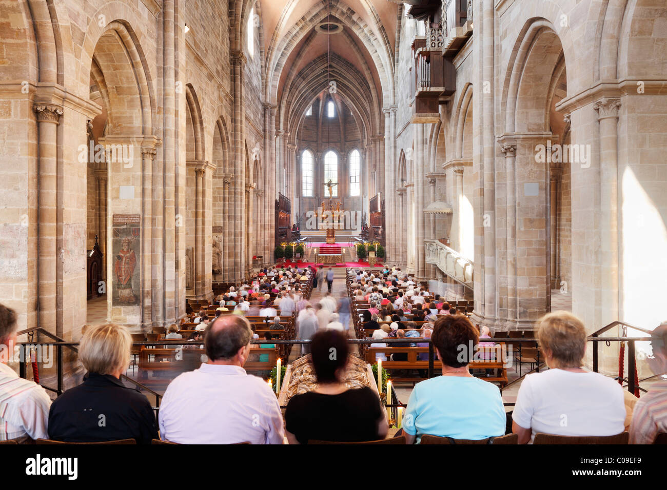 Interior, Bamberger Dom cathedral, Bamberg, Upper Franconia, Franconia ...
