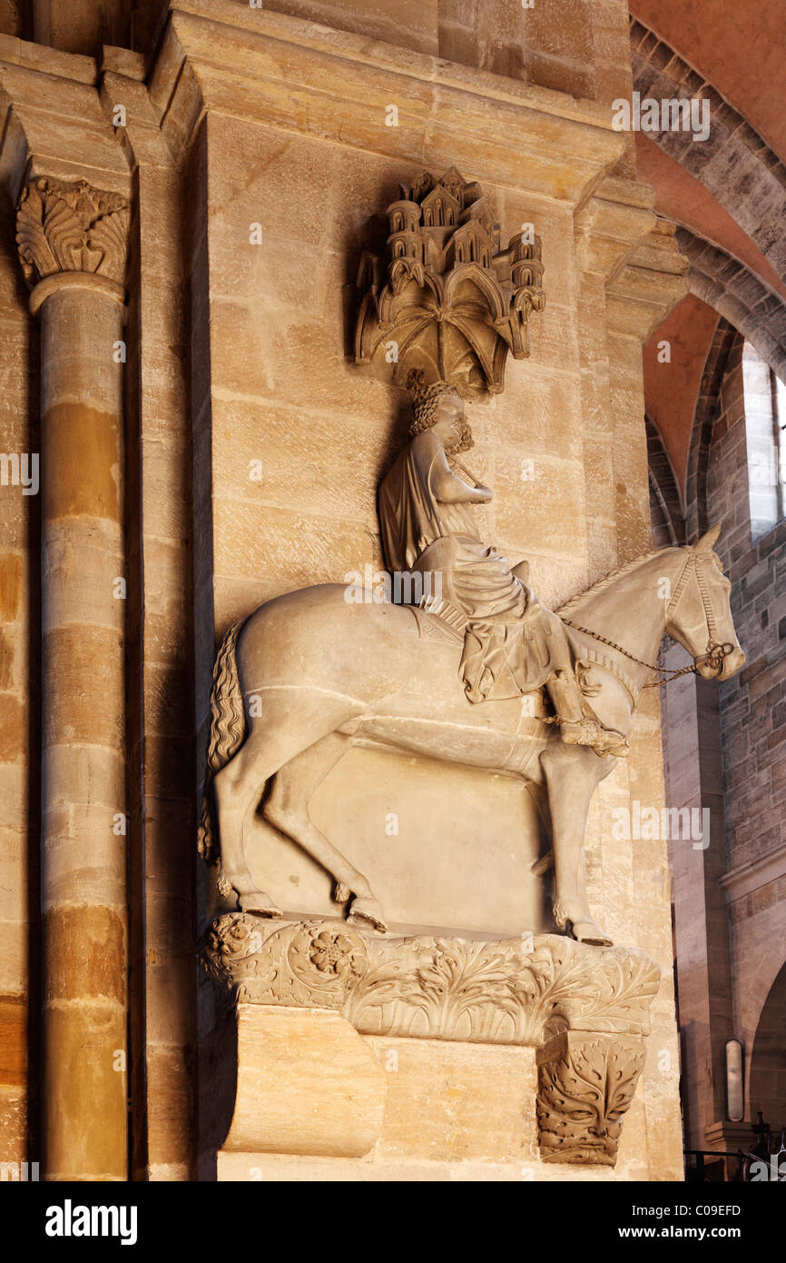 Bamberger Reiter horse-rider, Bamberger Dom cathedral, Bamberg, Upper ...
