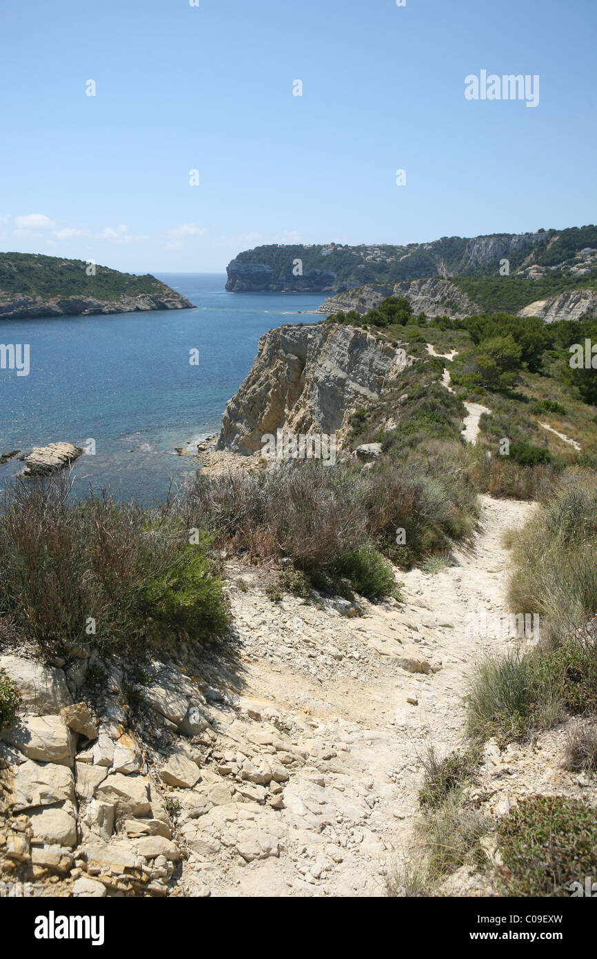Cap Prim Nao the Southern limit of Xabia Javea bay Levante Spain Stock ...