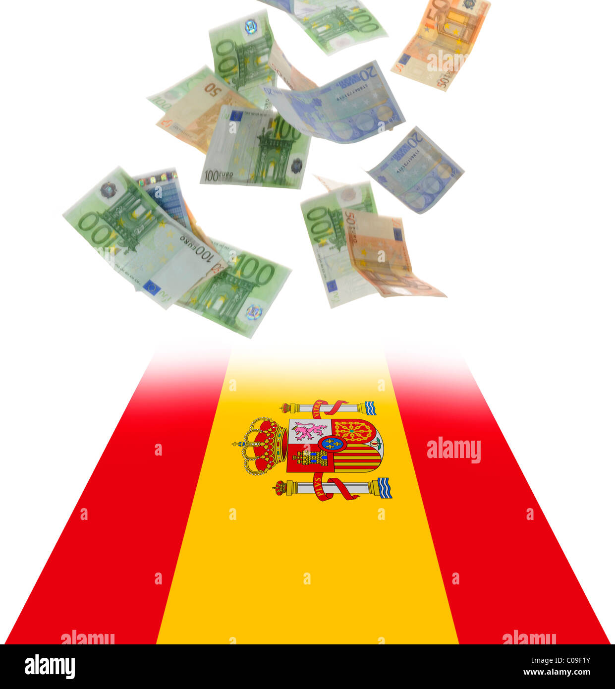 Spain Euro Bills Used In Individual