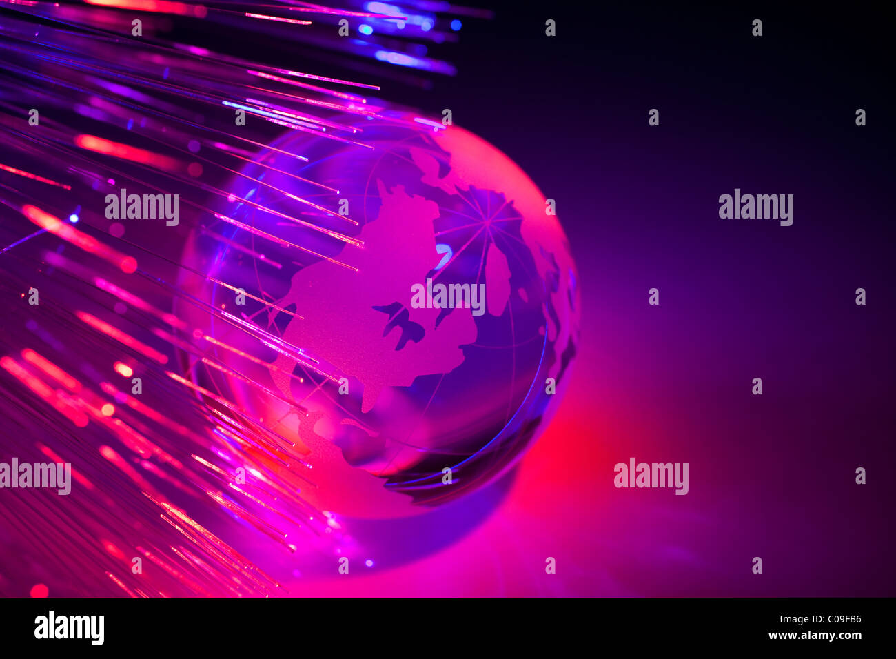Fiber optic cable and earth hi-res stock photography and images - Alamy