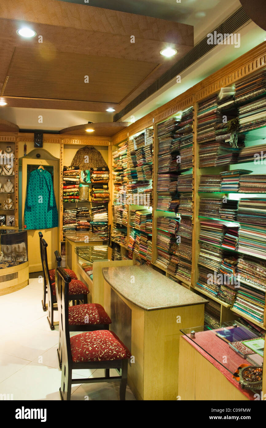 Interiors of a clothing store, New Delhi, India Stock Photo - Alamy