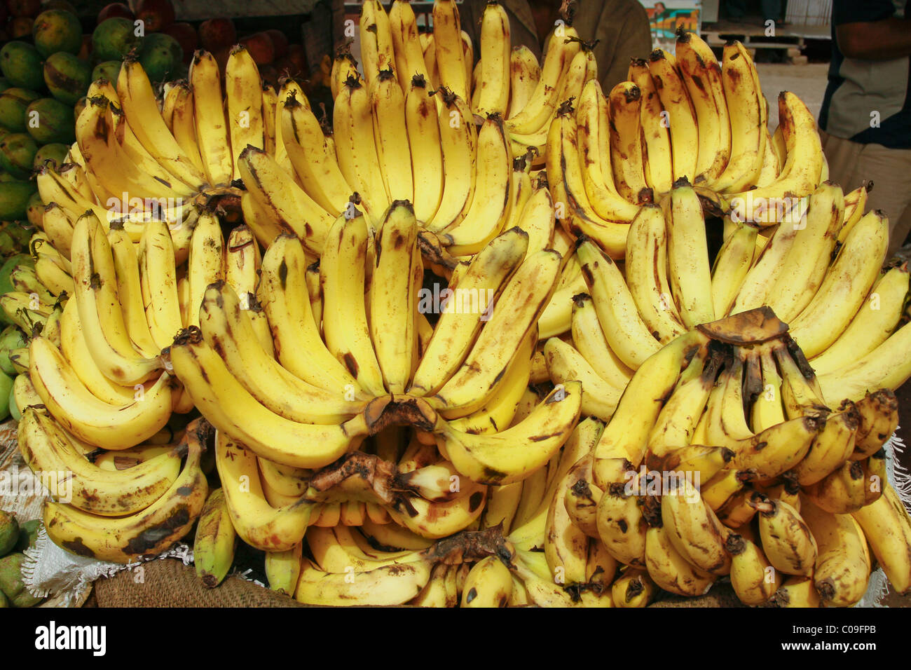 Close-up of bananas on a stall Stock Photo - Alamy