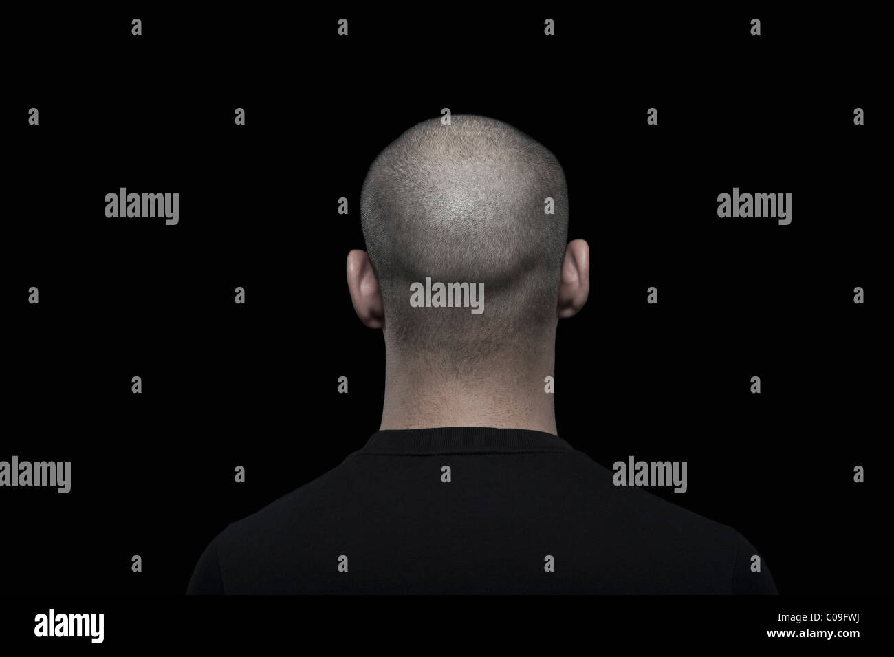 Rear view of a man Stock Photo - Alamy