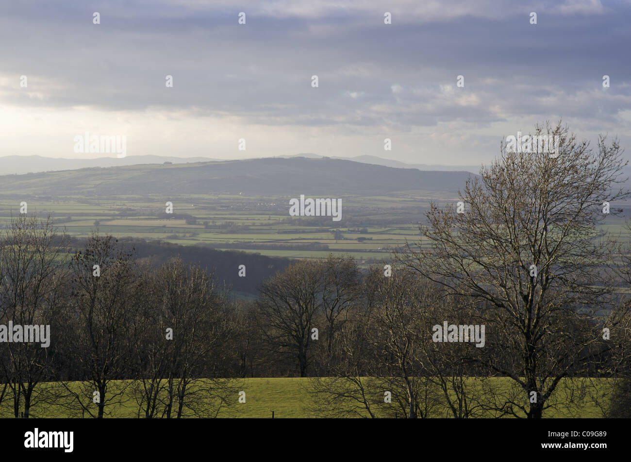 cotswold landscape cotswolds winchcombe Stock Photo - Alamy
