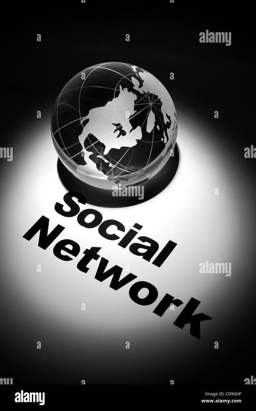 Global networking concept world Black and White Stock Photos & Images ...