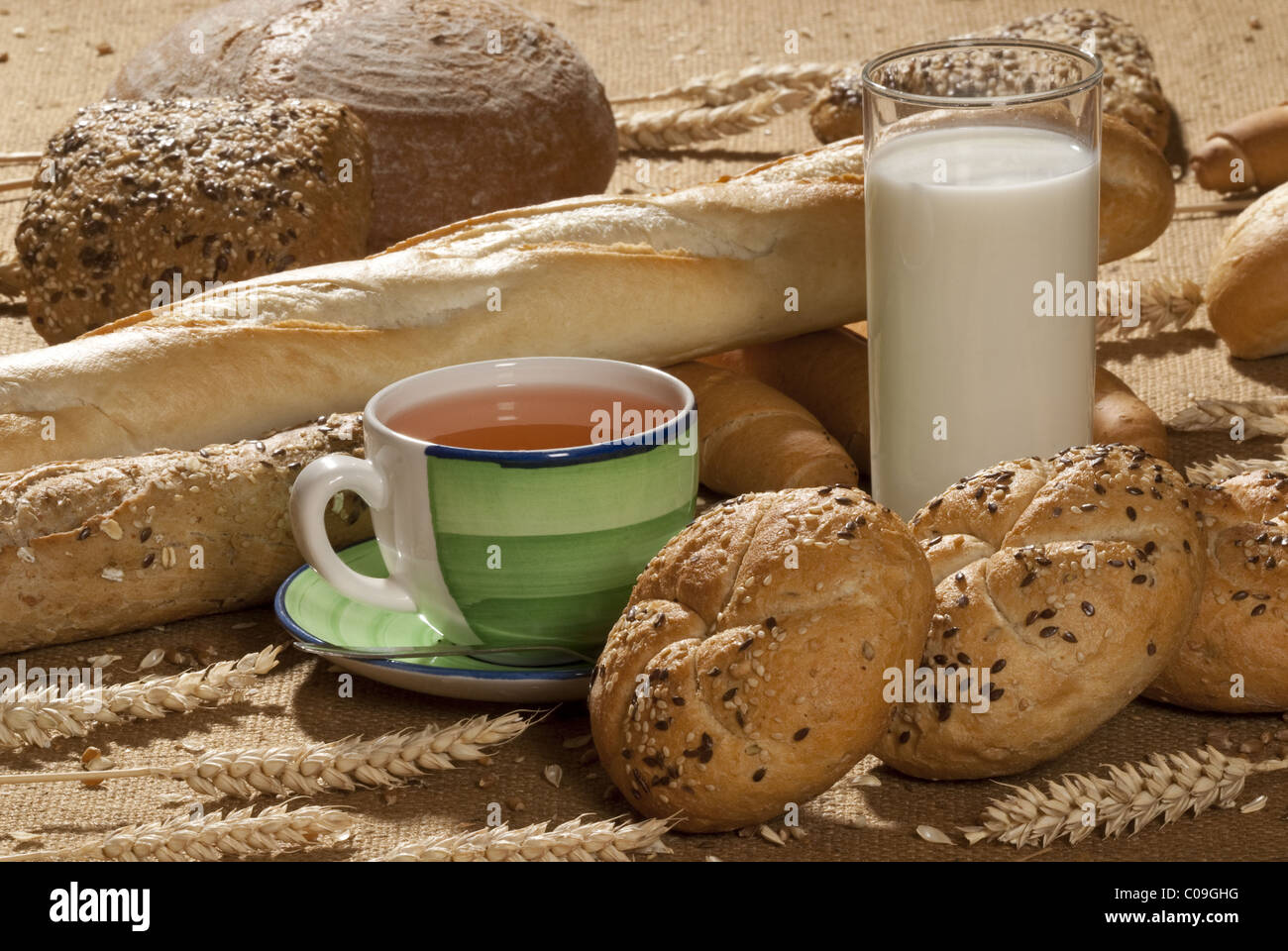 tea with pastry Stock Photo - Alamy