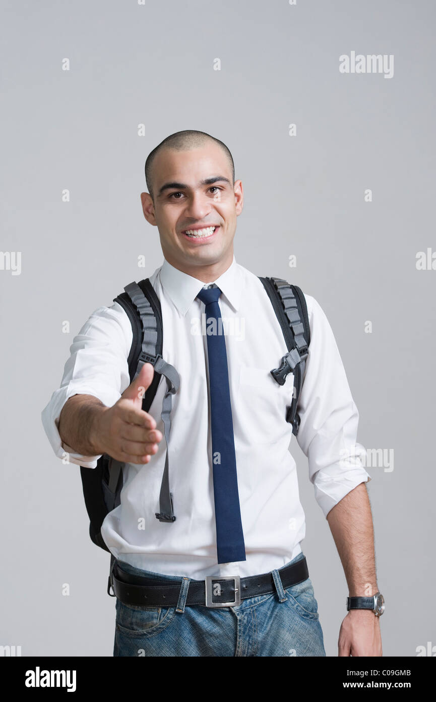 One person reaching for a handshake hi-res stock photography and images ...