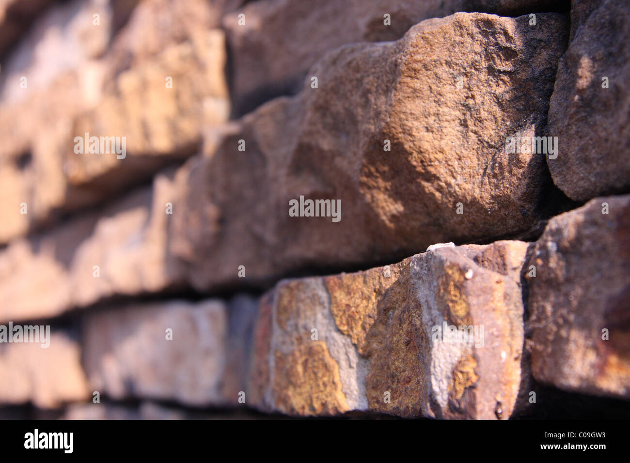 Wall of bricks Stock Photo - Alamy