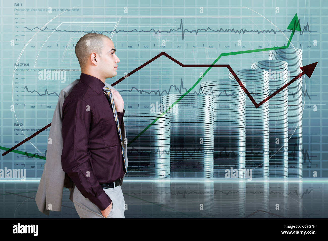 Line graph hi-res stock photography and images - Alamy