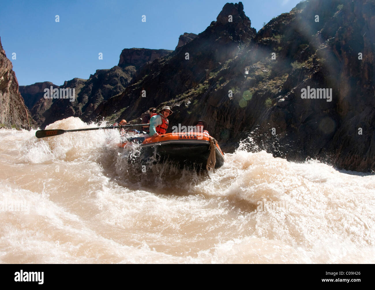 Rowing the rapids of the Colorado River's Grand Canyon in a 16 foot ...